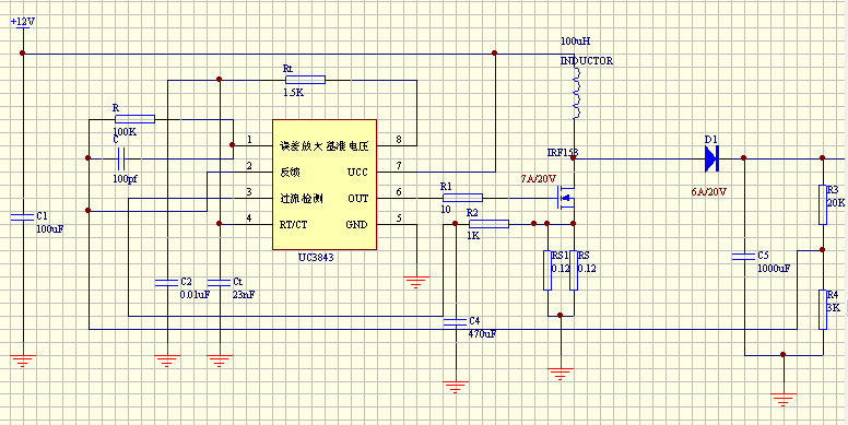3843 BOOST 电路 大家看看参数 电路行吗-电源网
