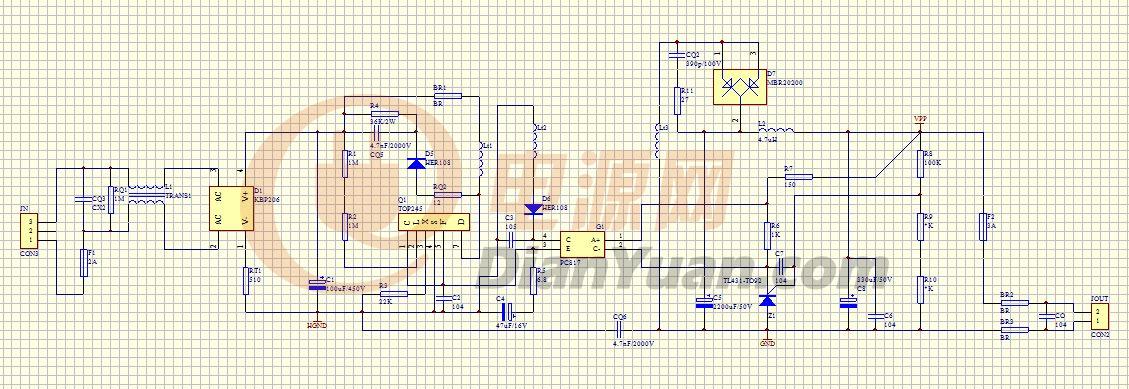 TOP245YN负载变轻自动关机的问题-电源网